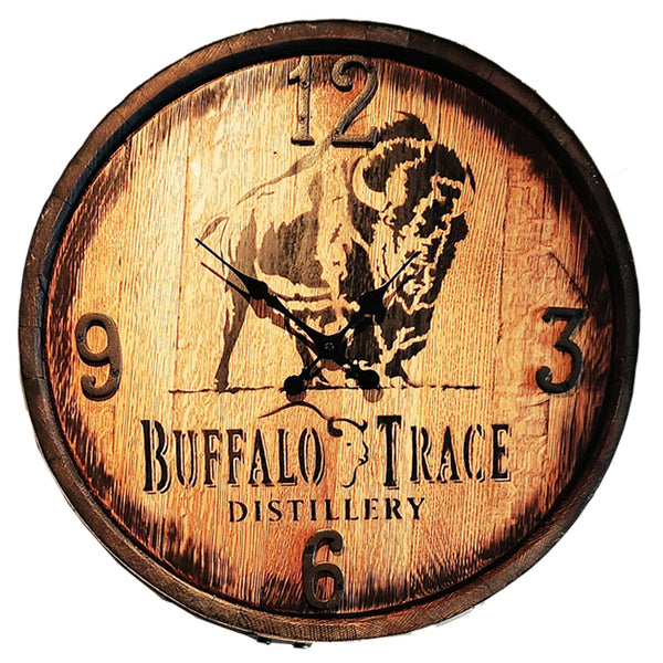 Barrel Head & Hoop - Full Barrel Top - Wall Clock - The Barrel Lady