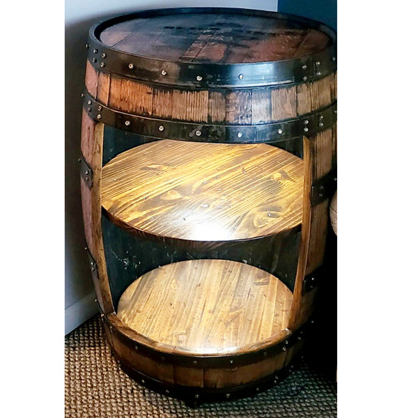 Authentic Open Faced Whiskey Barrel Cabinet - STANDARD MODEL - The ...